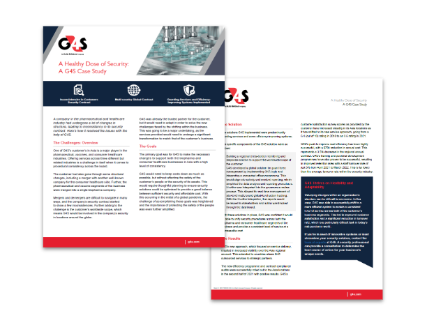 A Healthy Dose of Security | G4S Global
