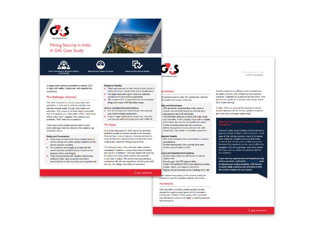 Mining Security in Asia | G4S Global